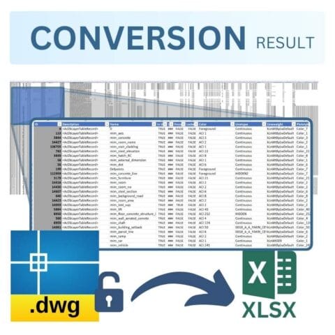DWG AutoCAD to Excel Converter - DataDrivenConstruction.io | Revolutionizing Construction with ...